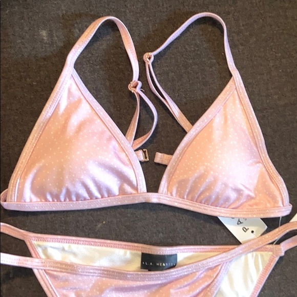 Pacsun Swim Pink Polka Dot Bathing Suit Poshmark